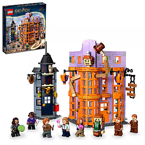 834-Piece LEGO Harry Potter Diagon Alley: Weasleys' Wizard Wheezes ...