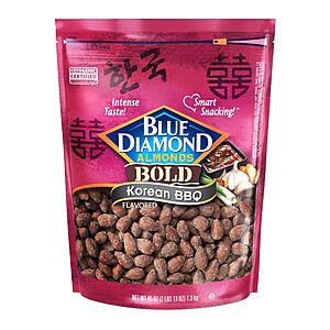 45-oz Blue Diamond Almonds Bold (Korean BBQ) $9.10 w/ Subscribe & Save ...
