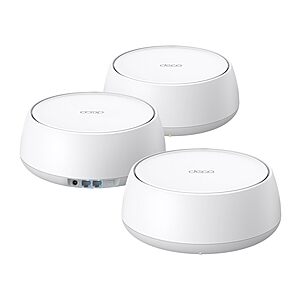 3-Pk TP-Link Deco BE25 Dual-Band WiFi 7 Mesh System + 15% Back w/ Prime ...