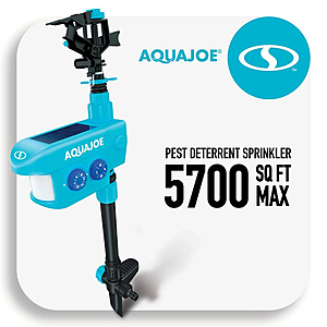 Snow Joe Aqua Joe Yard Patrol Motion-Activated Sprinkler, Day and Night ...
